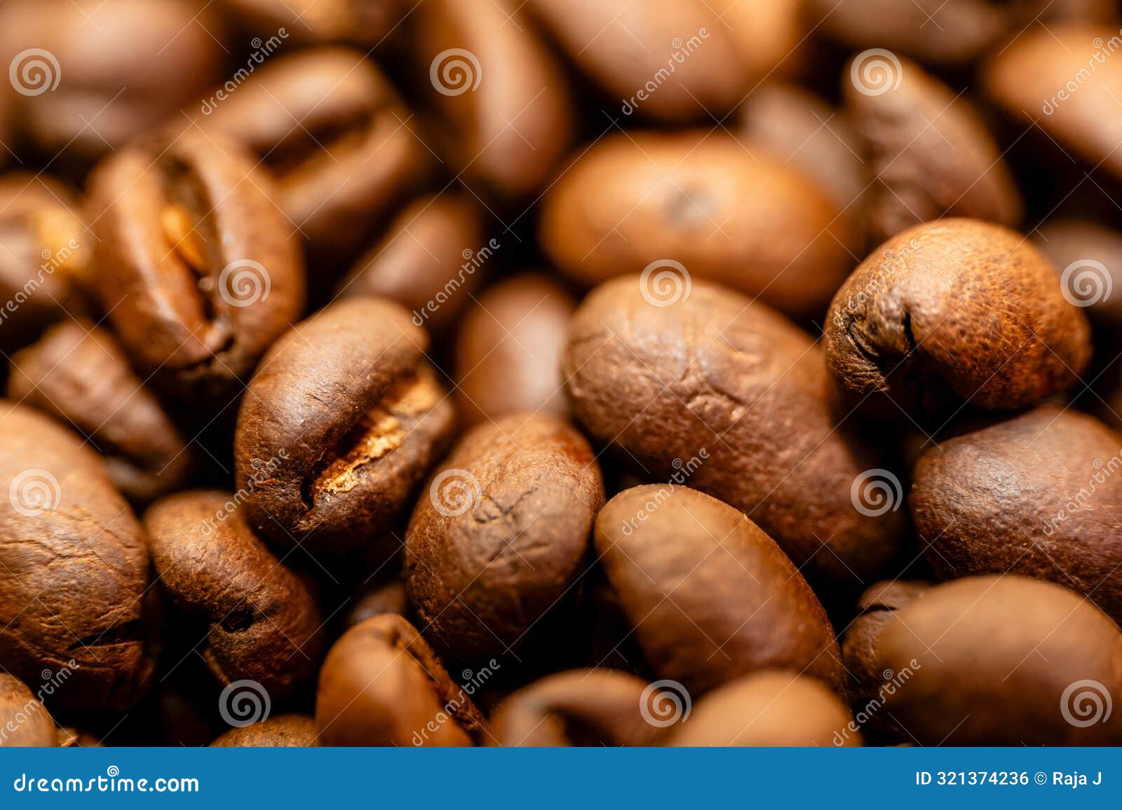 Rich Coffee Beans Aromatic CloseUp Stock Photo - Image of exotic ...