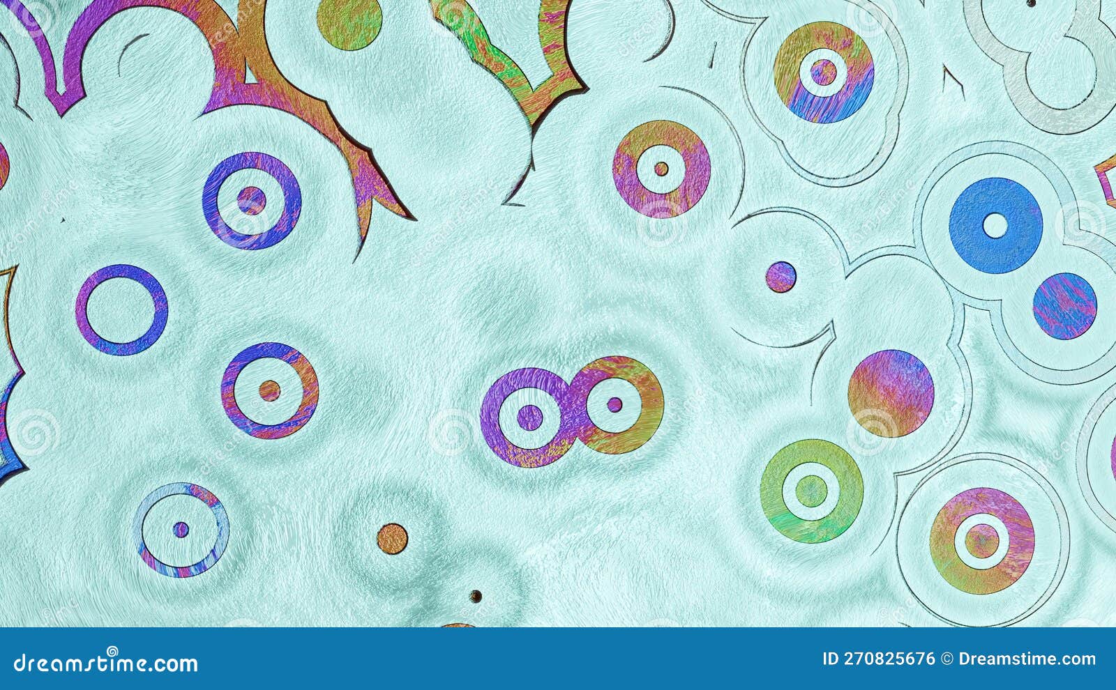 Colorful Polka Dot Texture Background Pattern in Different Sizes ...