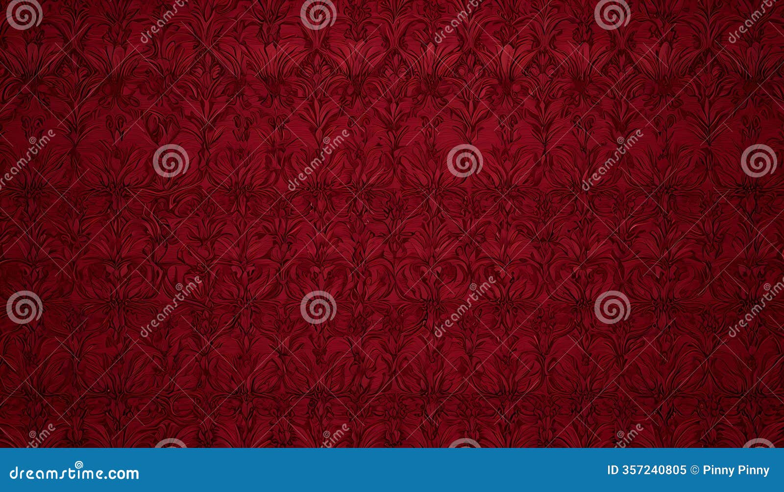 A Rich Deep Red Background, with a Repeating Damask Pattern Stock Image ...