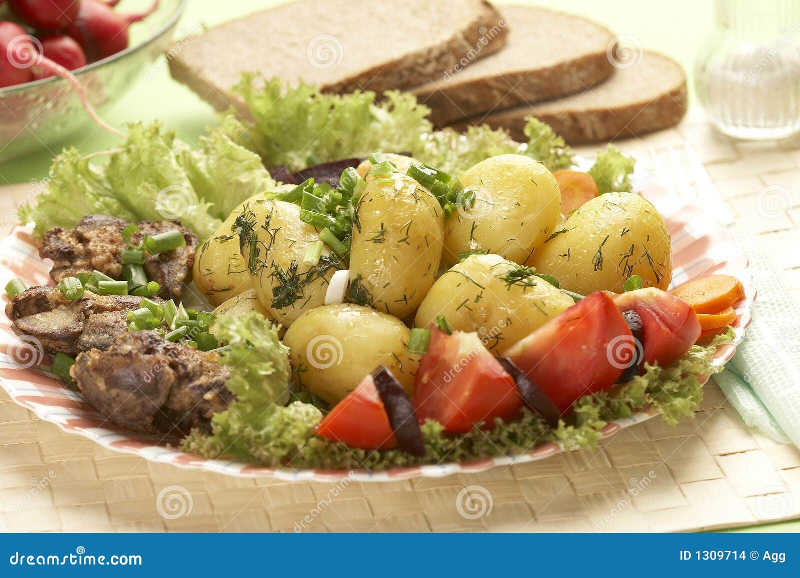 Rich dinner stock photo. Image of cooked, copious, lettuce - 1309714
