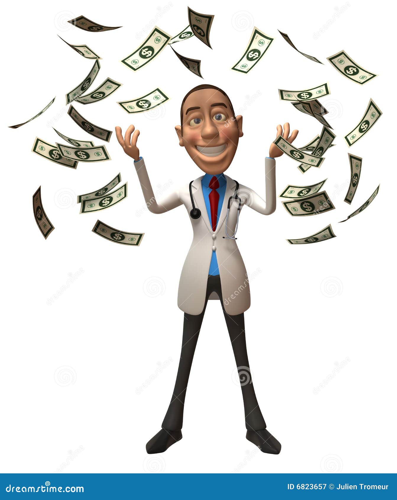Rich doctor stock illustration. Illustration of condition - 6823657