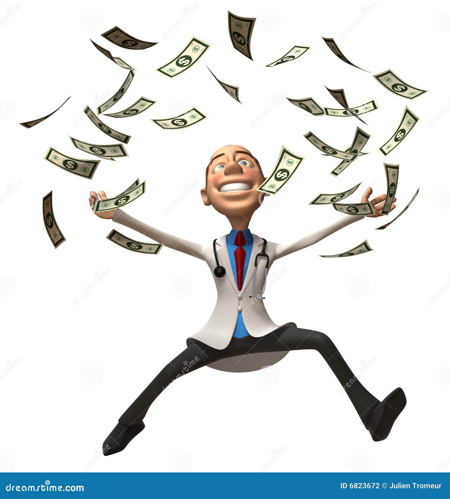 Rich doctor stock illustration. Illustration of nursing - 6823672