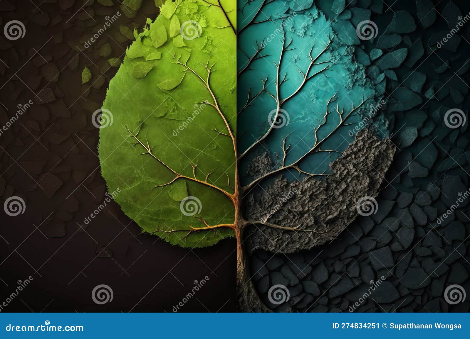 Rich Environment and in Arid Environments Stock Image - Image of ...