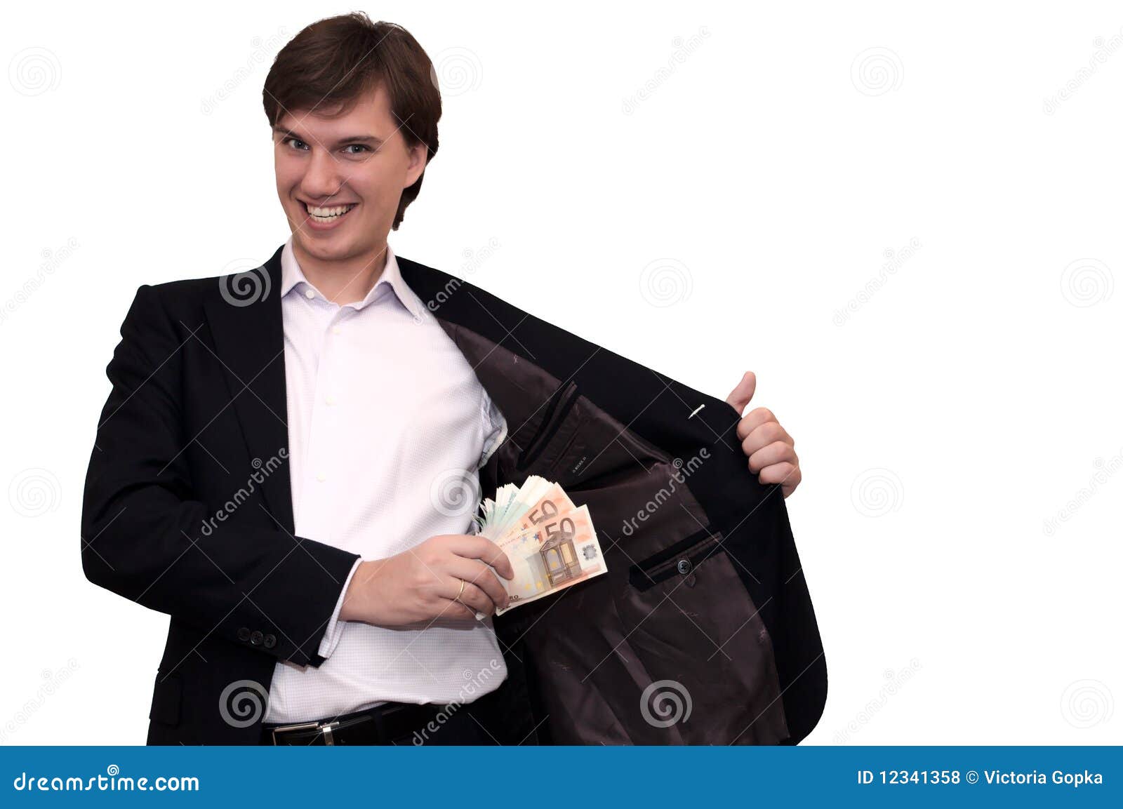 Rich and Evil Businessman, Isolated on Whi Stock Photo - Image of adult ...