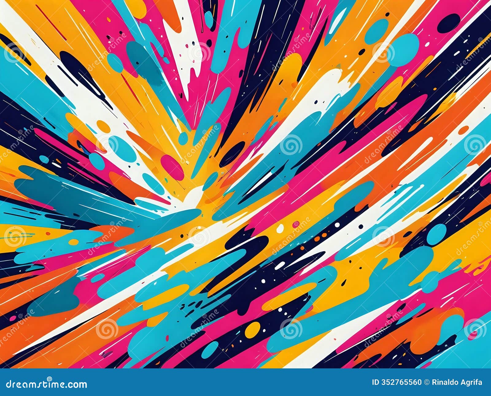 Rich and Expressive Illustration Background with Complex Shapes and ...