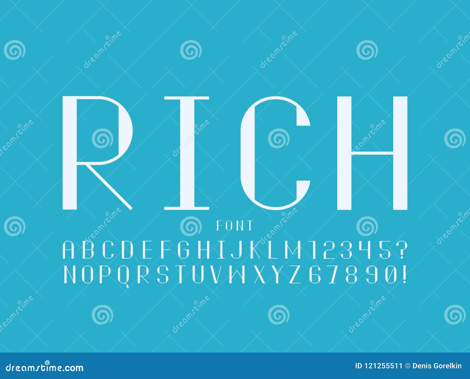 Rich Font. Vector Alphabet | CartoonDealer.com #125145203