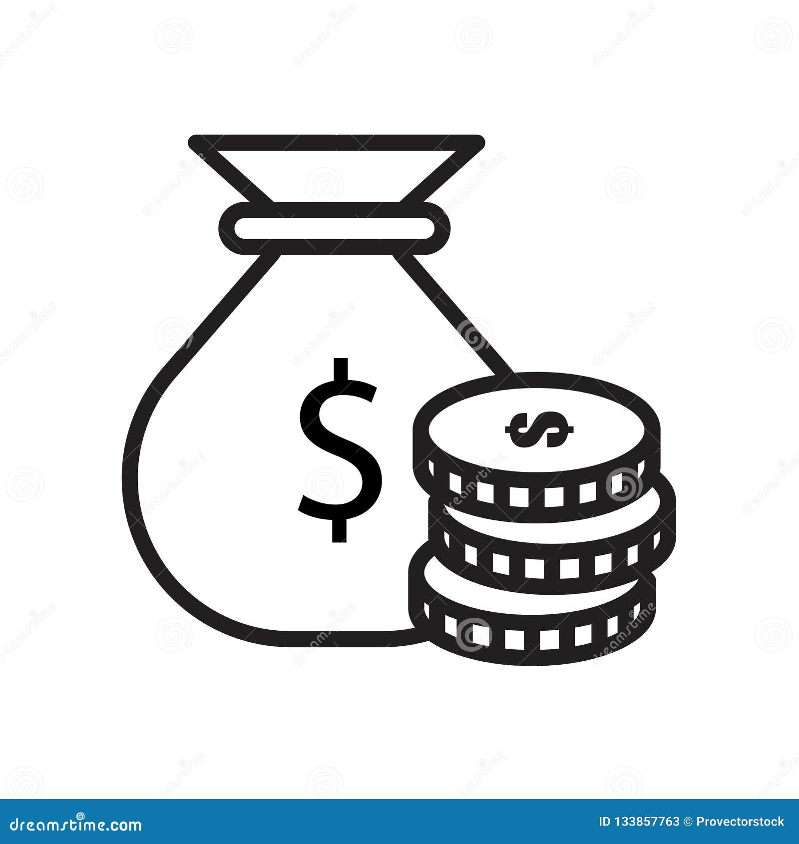 Rich Icon Isolated on White Background Stock Vector - Illustration of ...