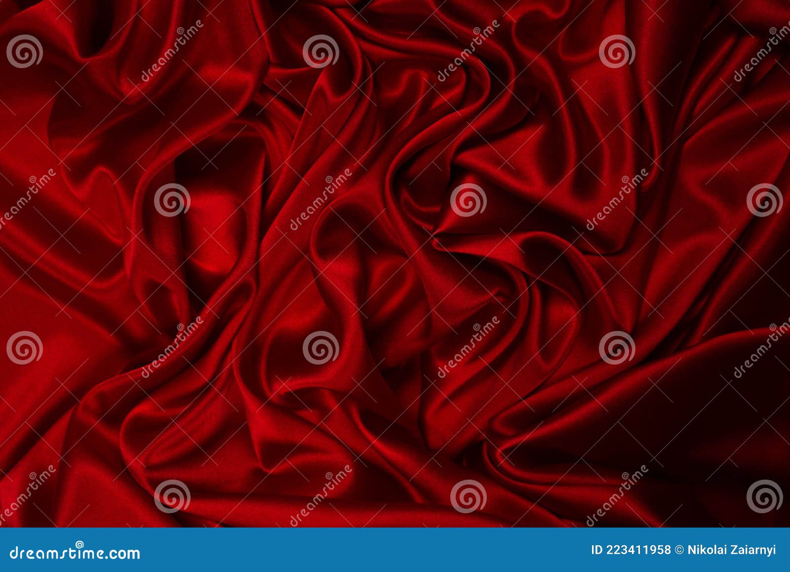 Rich and Luxury Red Silk Fabric Texture Background Stock Photo - Image ...