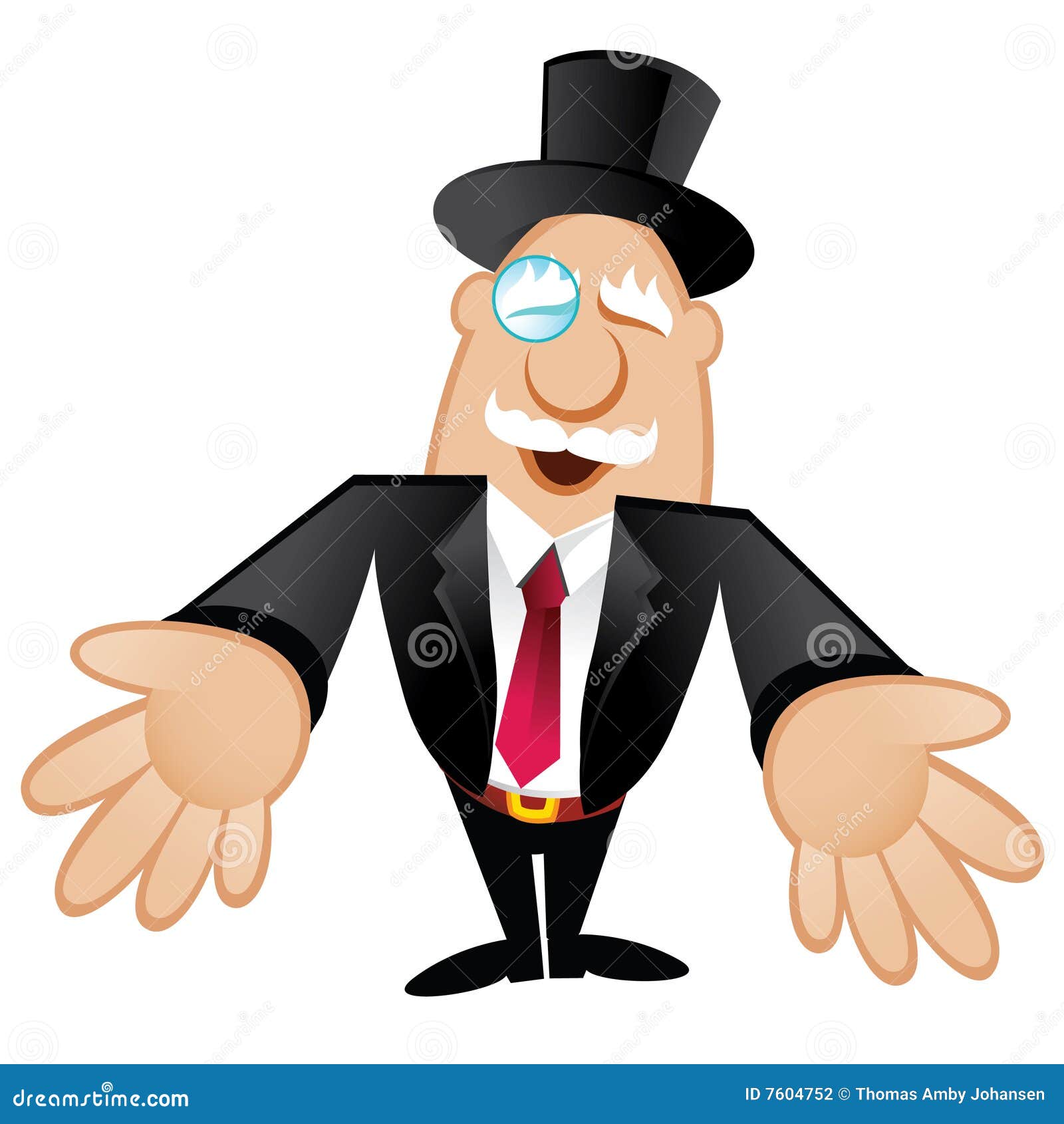 Rich Man stock vector. Illustration of commerce, boss - 7604752