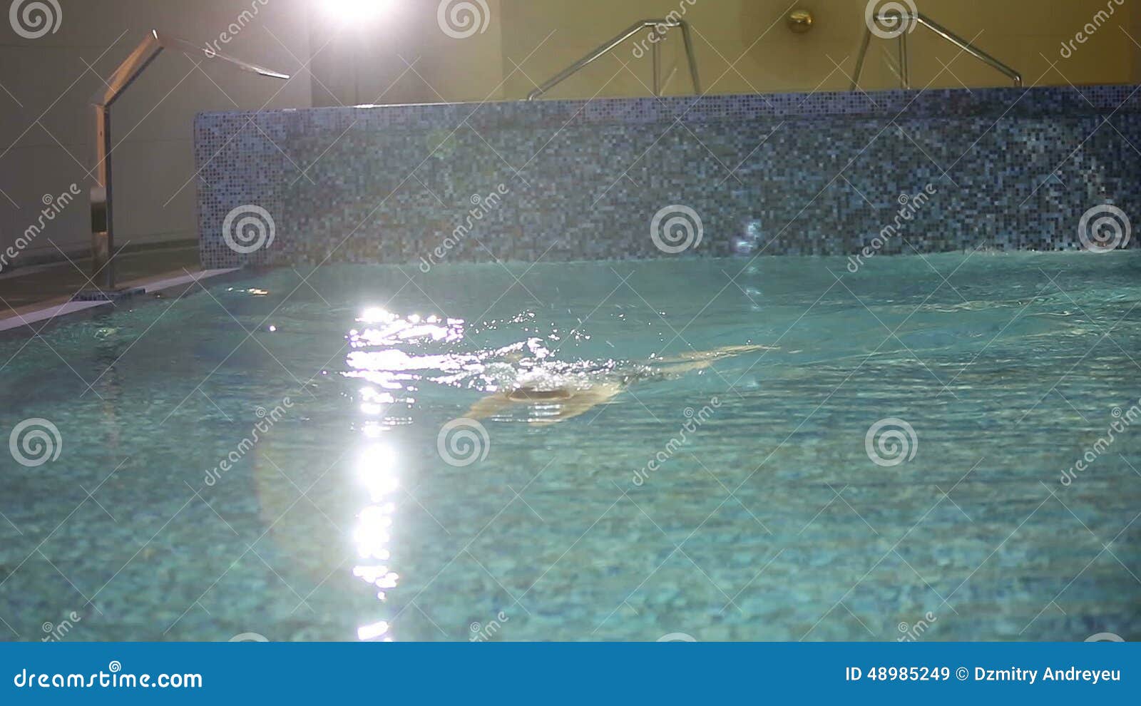 The Rich Man is Swimming in the Pool. Stock Video - Video of lifestyle ...