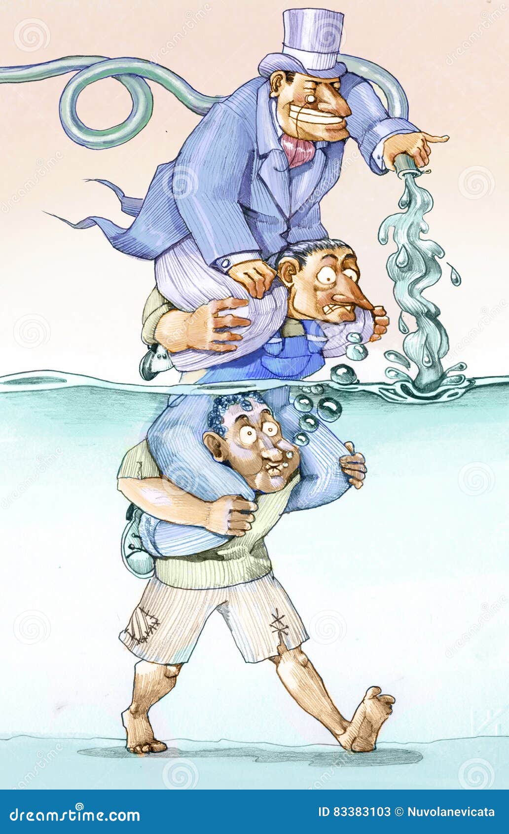 Rich Migrant Workers` Social Pyramid Editorial Stock Photo ...