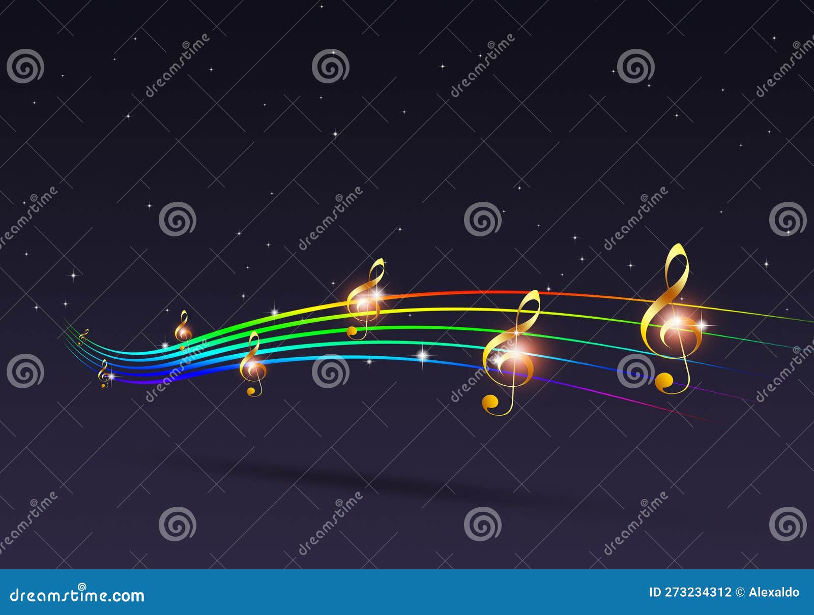Rich music notes stock illustration. Illustration of party - 273234312