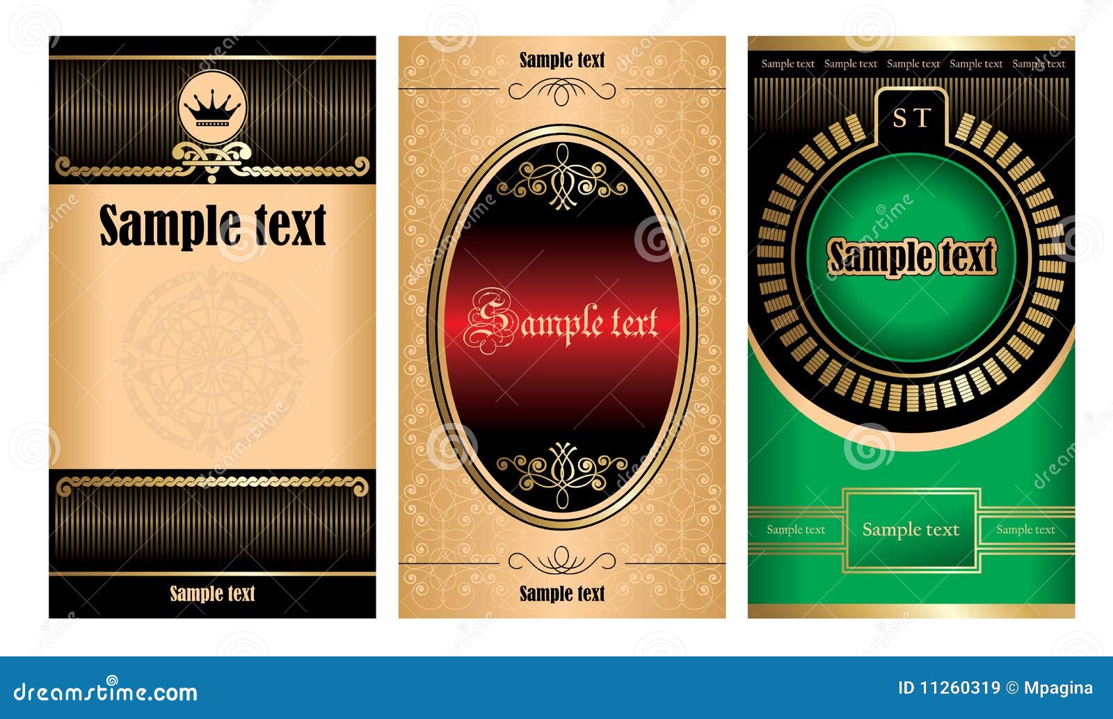 Rich Ornate Label. Vector, Editable Stock Vector - Illustration of ...