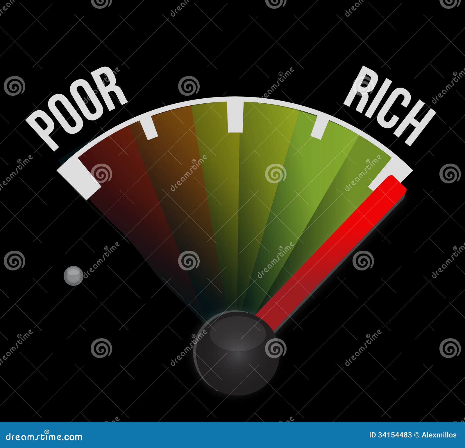 Rich Over Poor Selection. Illustration Design Stock Illustration ...