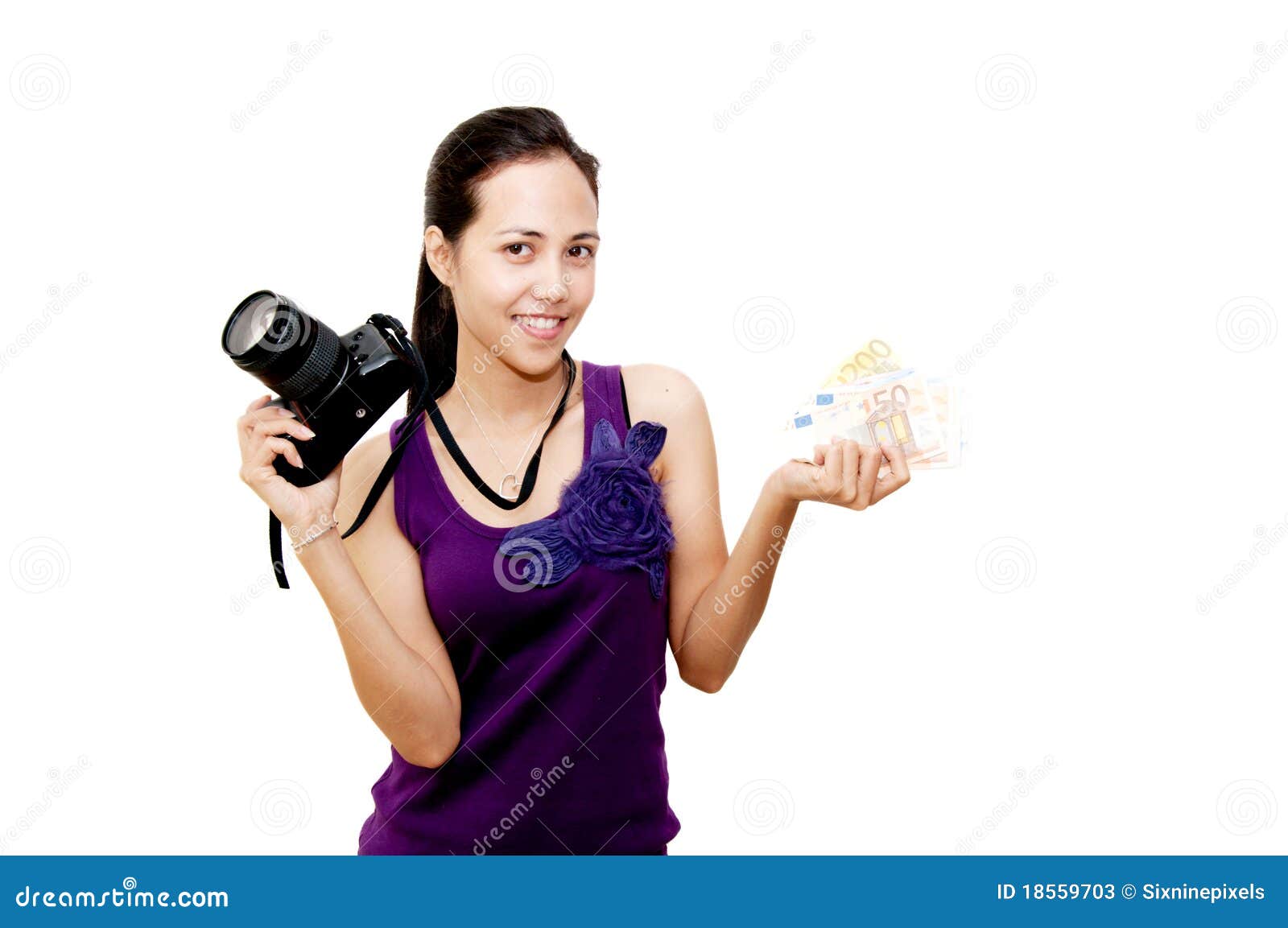 Rich Photographer stock image. Image of idea, button - 18559703