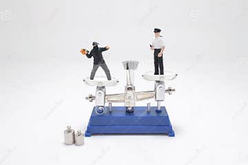 Rich and Poor Men Comparison on Balance Scale Stock Photo - Image of ...