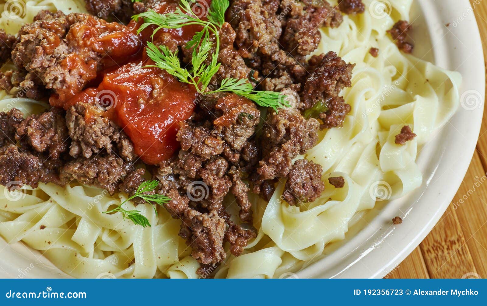 Rich ragu stock image. Image of drink, pasta, pappardelle - 192356723