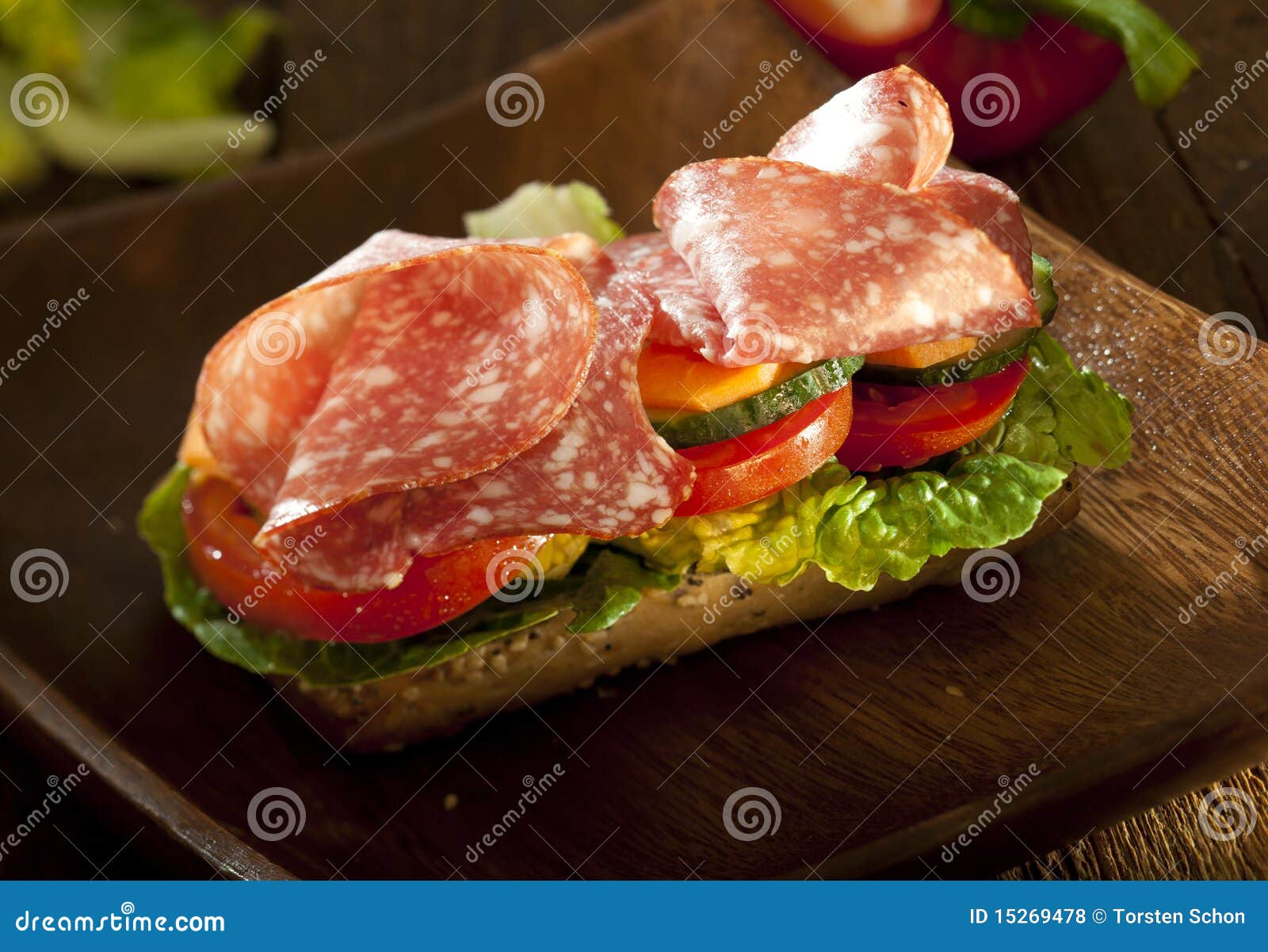 Rich sandwich stock photo. Image of seed, bread, studio - 15269478