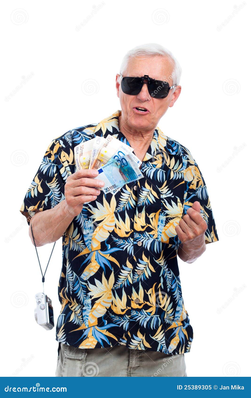 Rich senior tourist stock image. Image of money, retired - 25389305