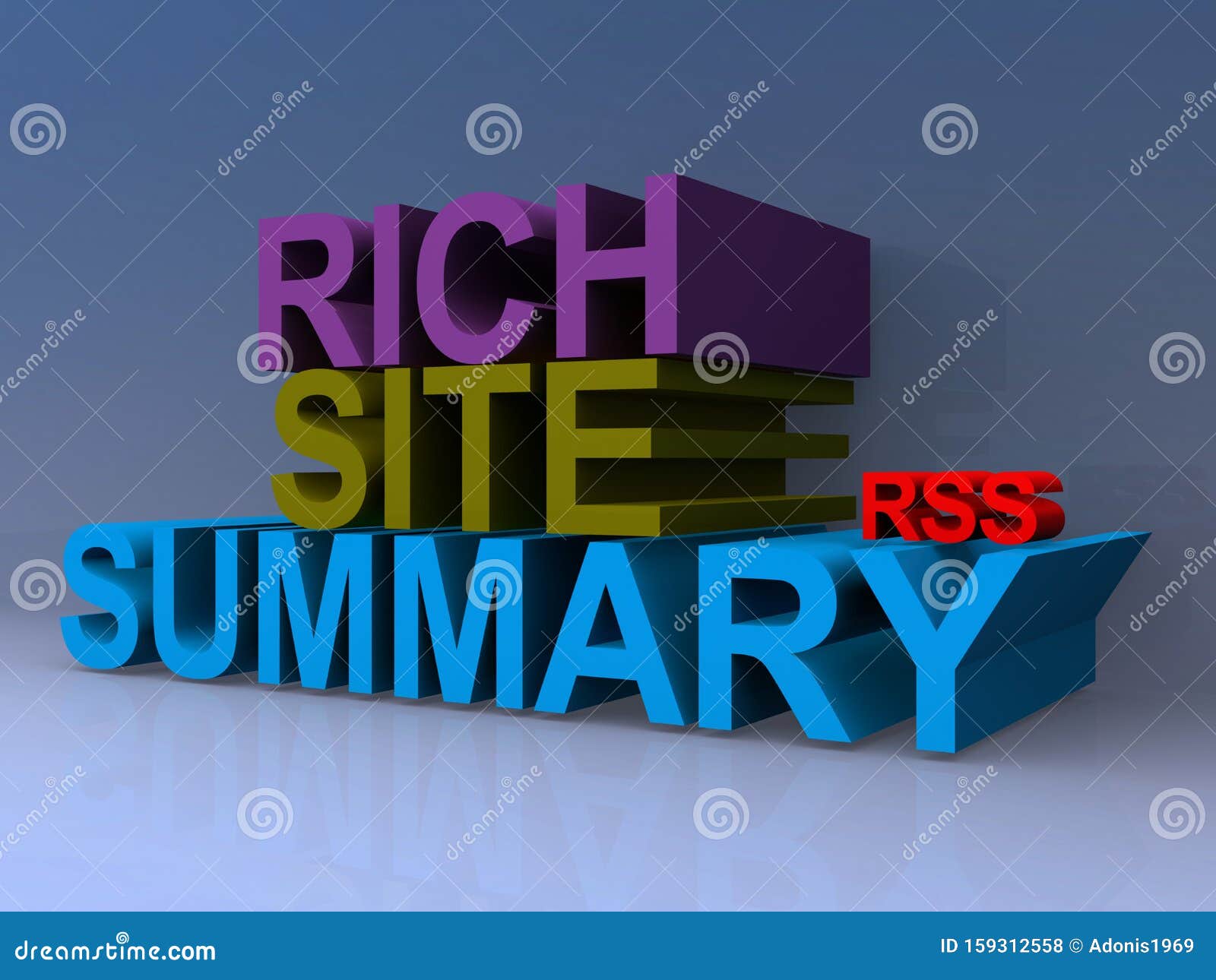 Rich site summary stock illustration. Illustration of summary - 159312558