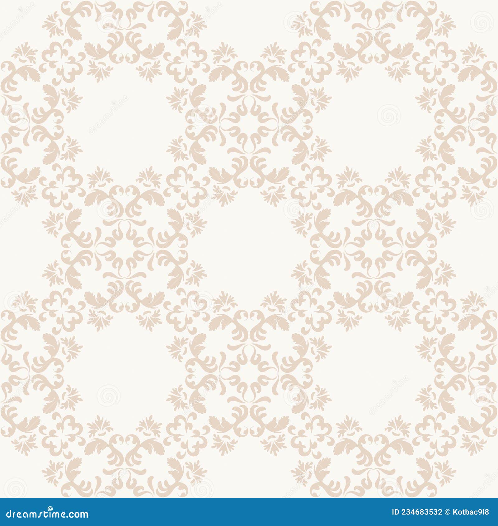 Rich Vintage Background with Damask Pattern. Stock Vector ...