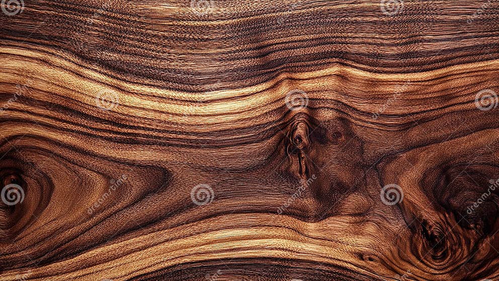 Rich Walnut with a Deep, Rich Hue and Prominent Grain Patterns Stock ...