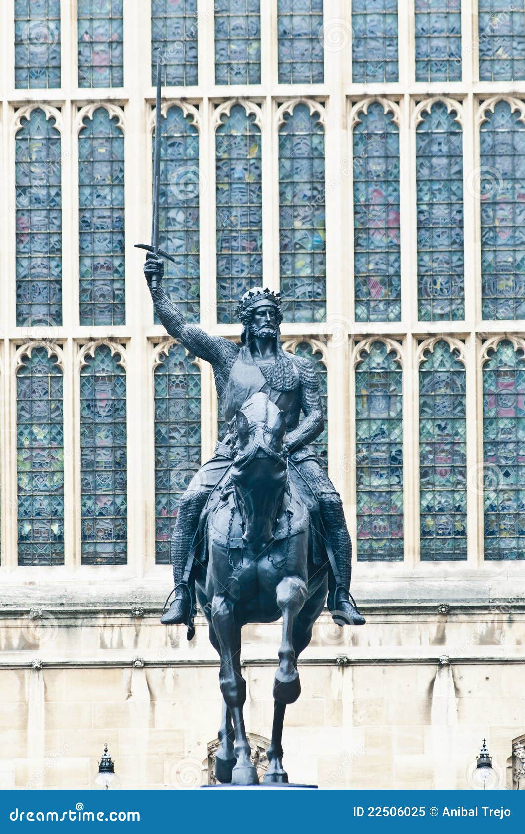 Richard 1st Statue at London, England Stock Image - Image of richard ...