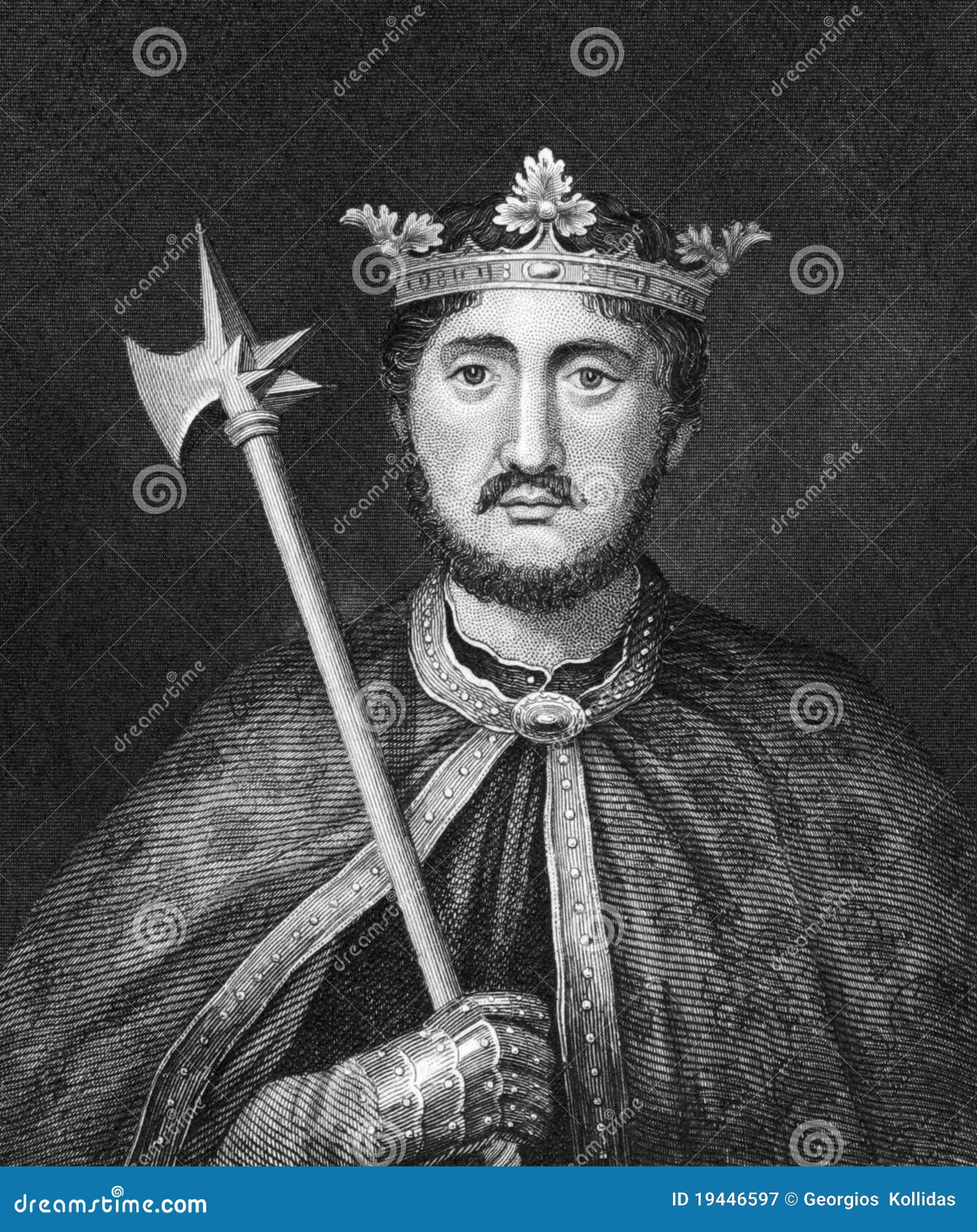 Richard I Of England The Lionheart Cartoon Character. Vector ...