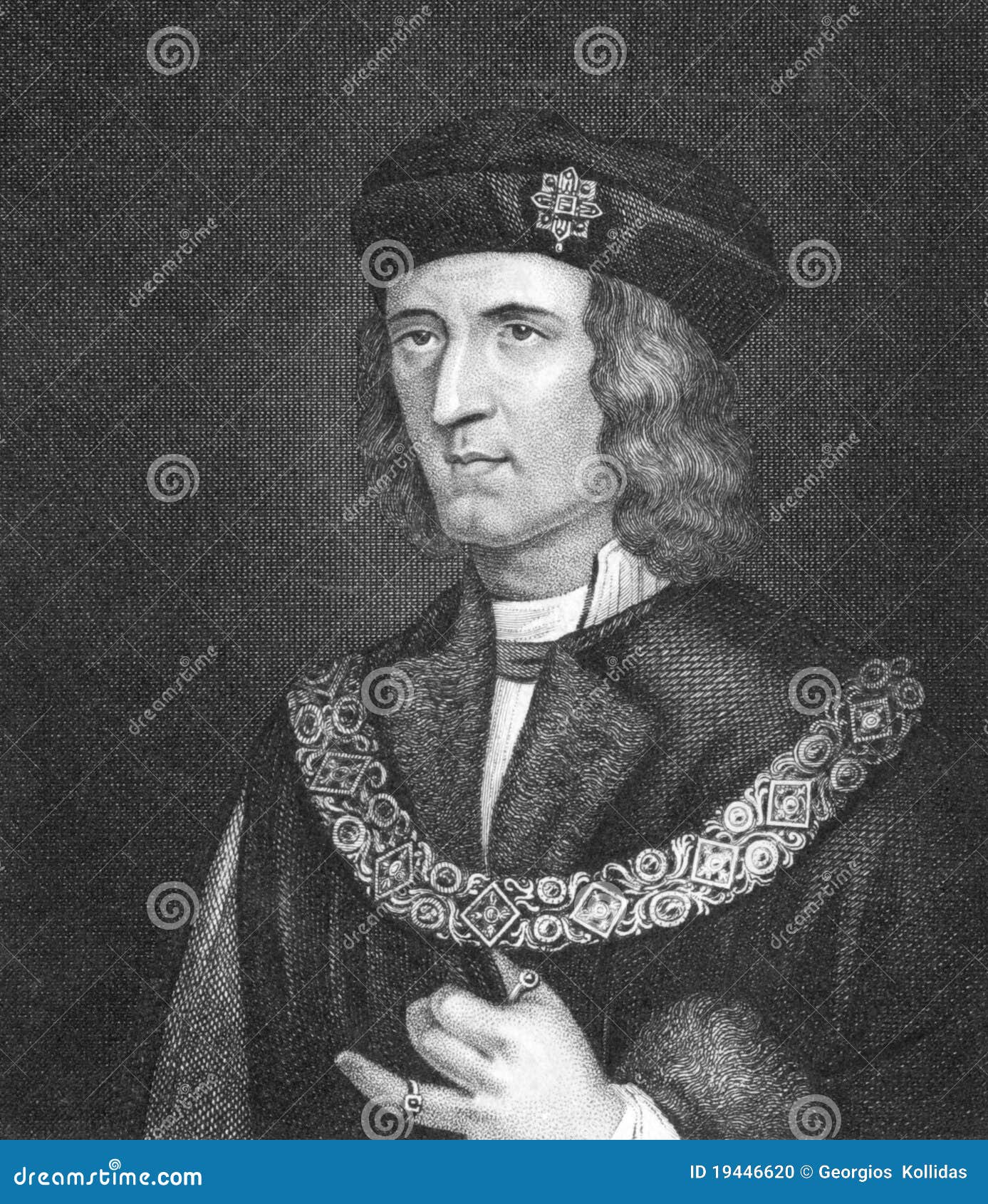 Richard I Of England The Lionheart Cartoon Character. Vector ...