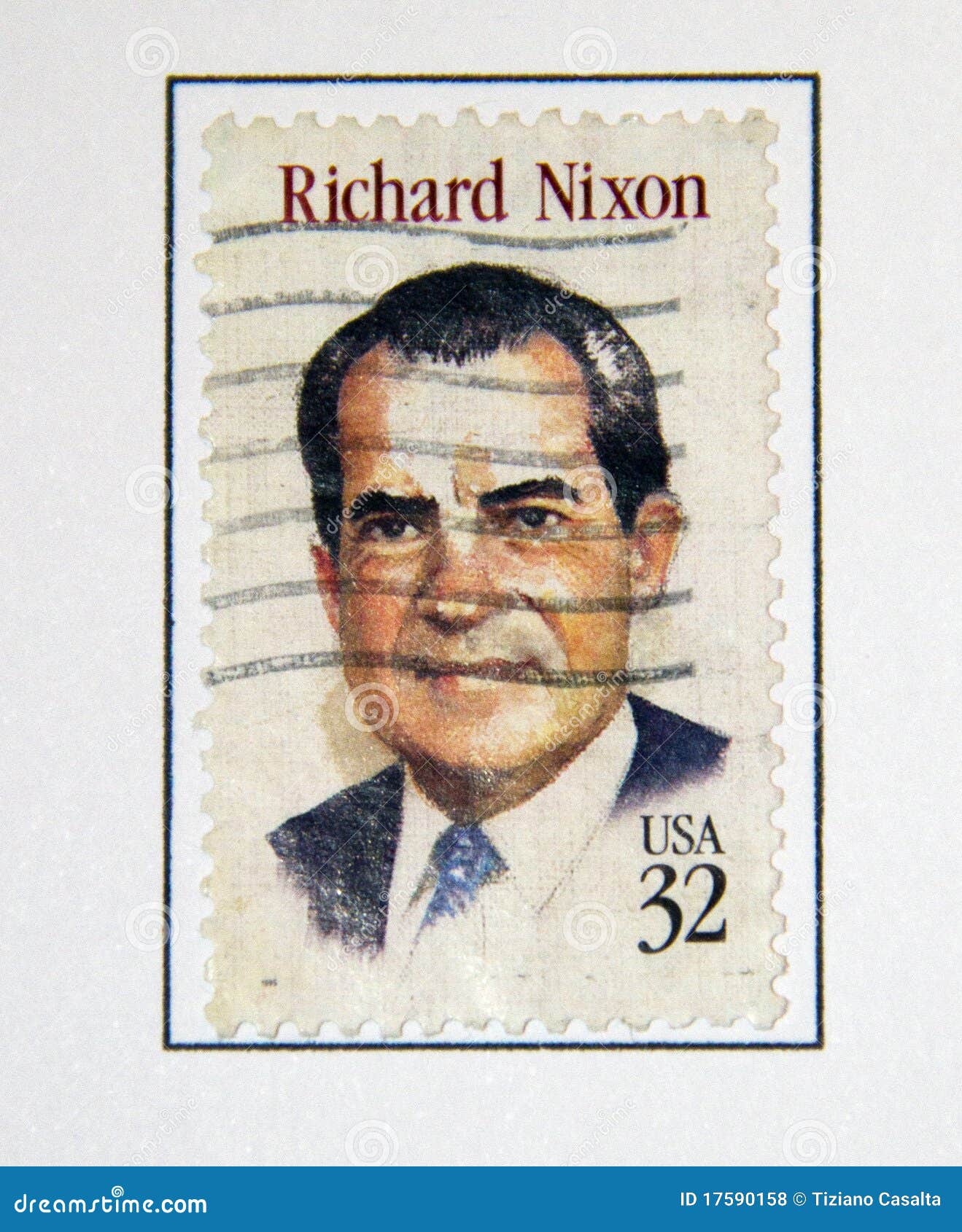 Richard Nixon editorial stock photo. Image of stamp, politician - 17590158