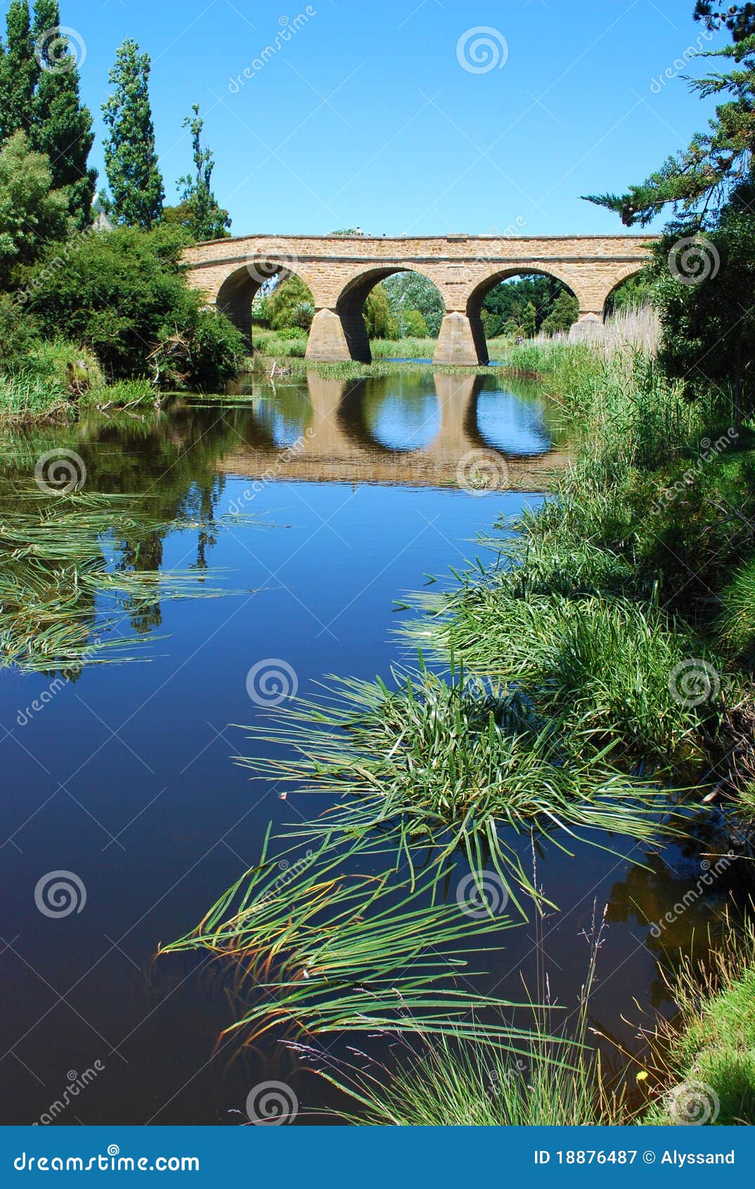 Richmond Bridge in Tasmania Stock Image - Image of historic, culture ...