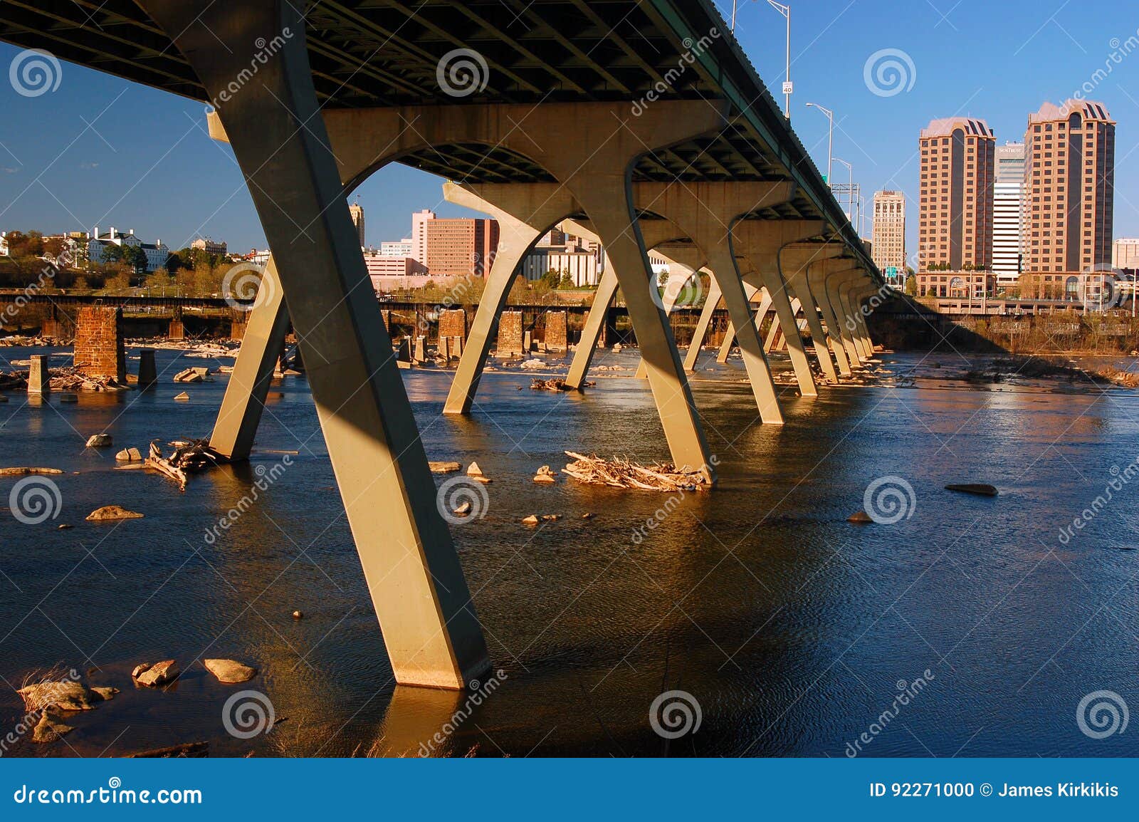 Richmond and the James River Editorial Image - Image of james ...