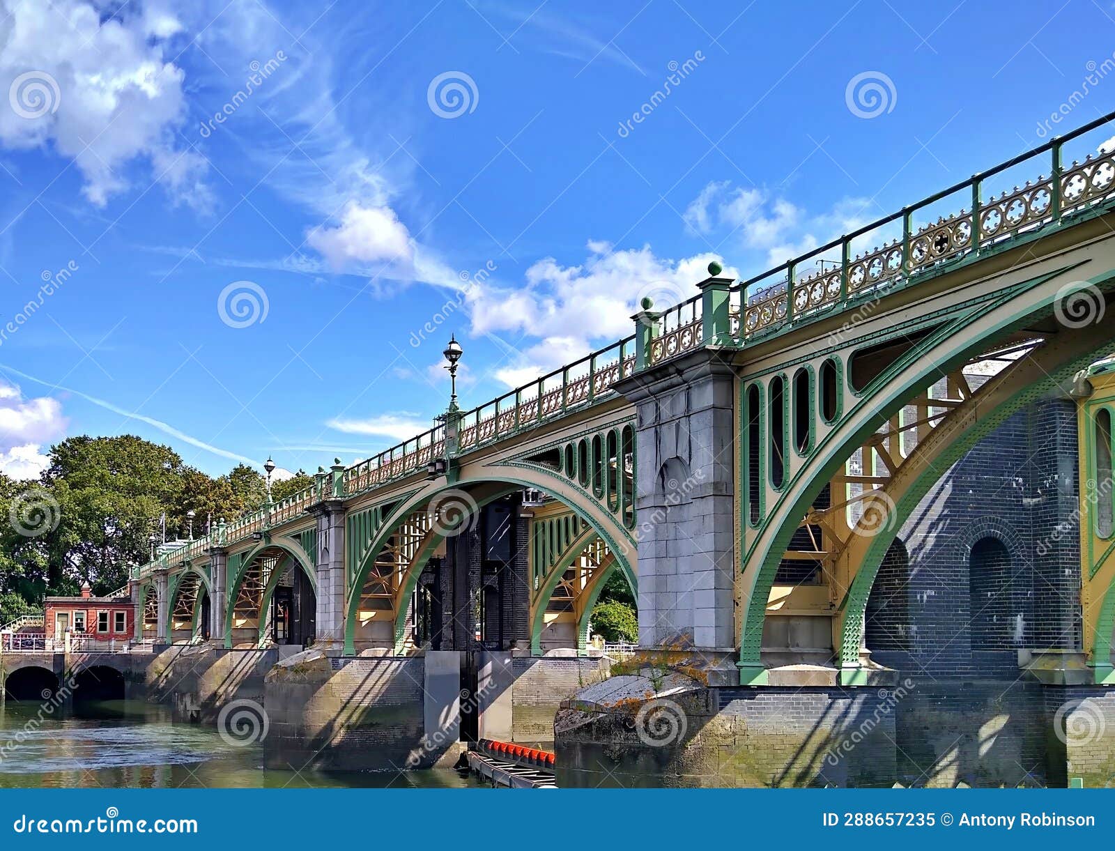Richmond Lock Bridge In Richmond-upon-thames, England Royalty-Free ...