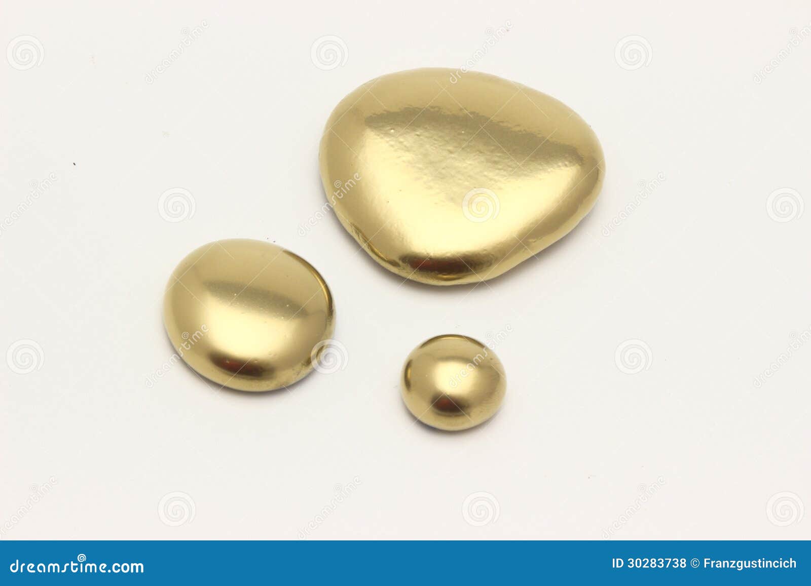 Gold Pebble Contemplation of Richness Stock Photo - Image of material ...