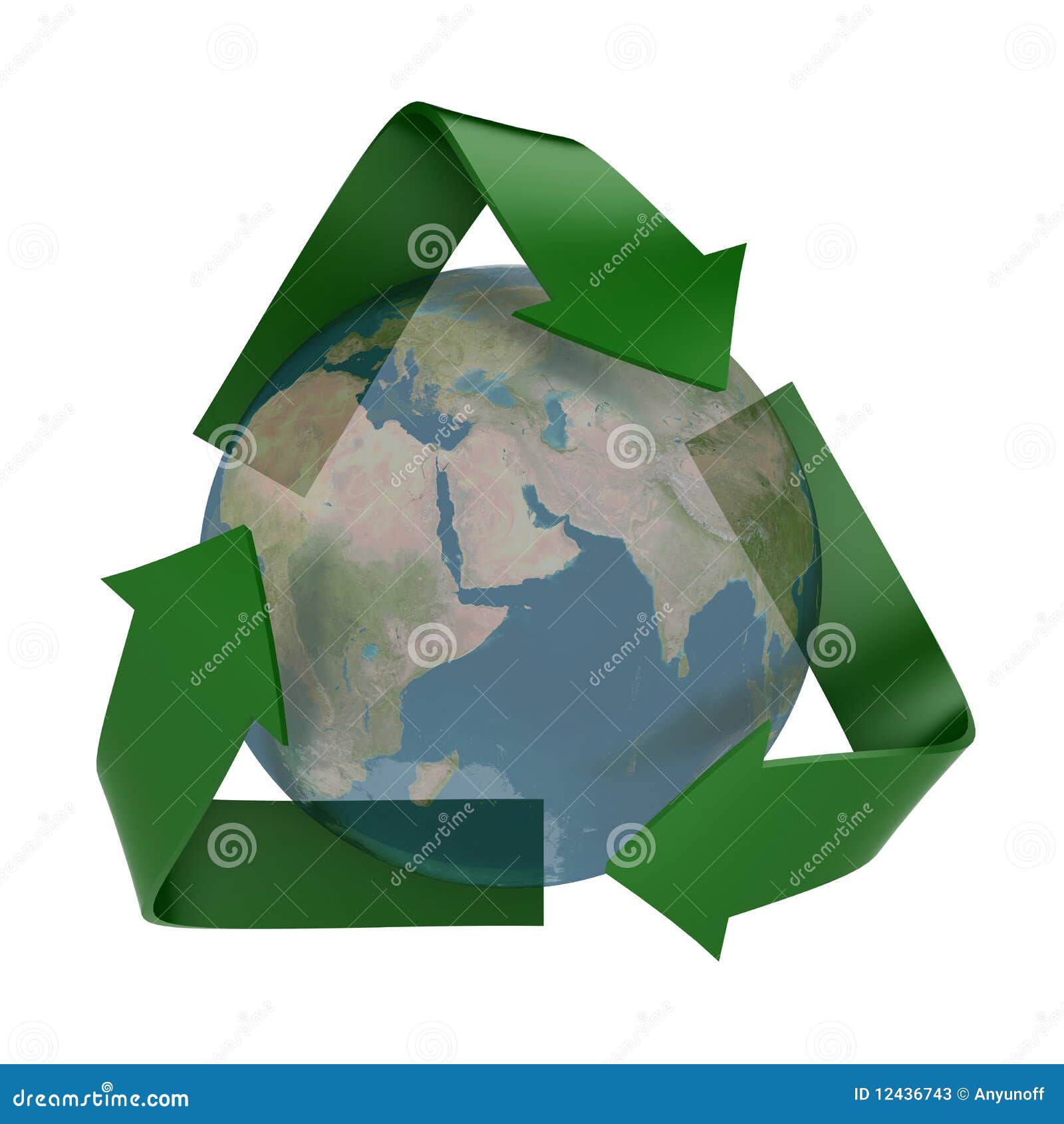 Riciclaggio del simbolo illustrazione di stock. Illustrazione di ...