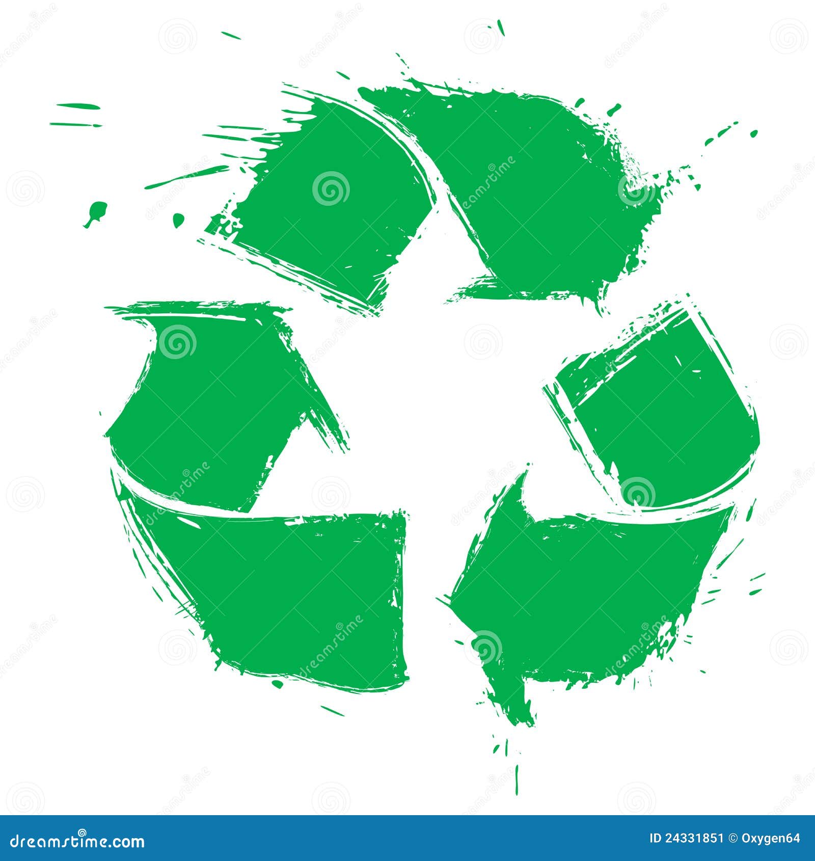 Riciclaggio del simbolo illustrazione vettoriale. Illustrazione di ...