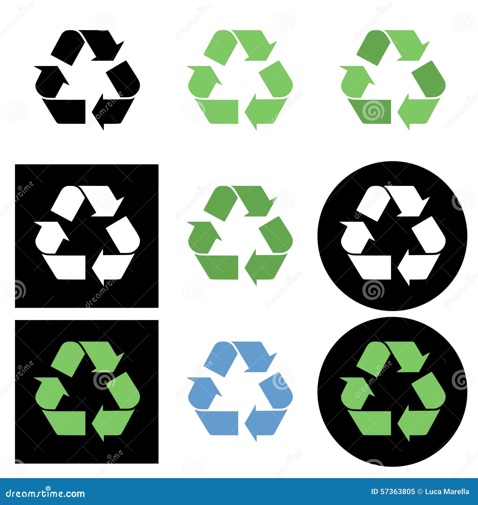Riciclaggio dell'icona illustrazione vettoriale. Illustrazione di ...