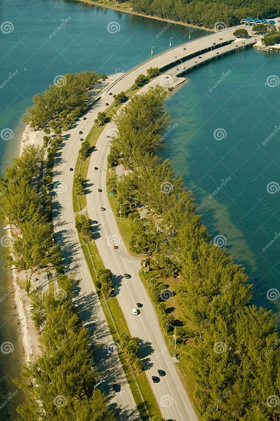 Highway by the water stock photo. Image of architecture - 4292670