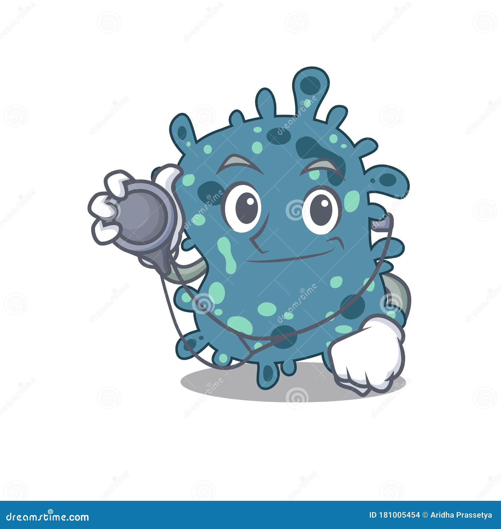 Rickettsia in Doctor Cartoon Character with Tools Stock Vector ...
