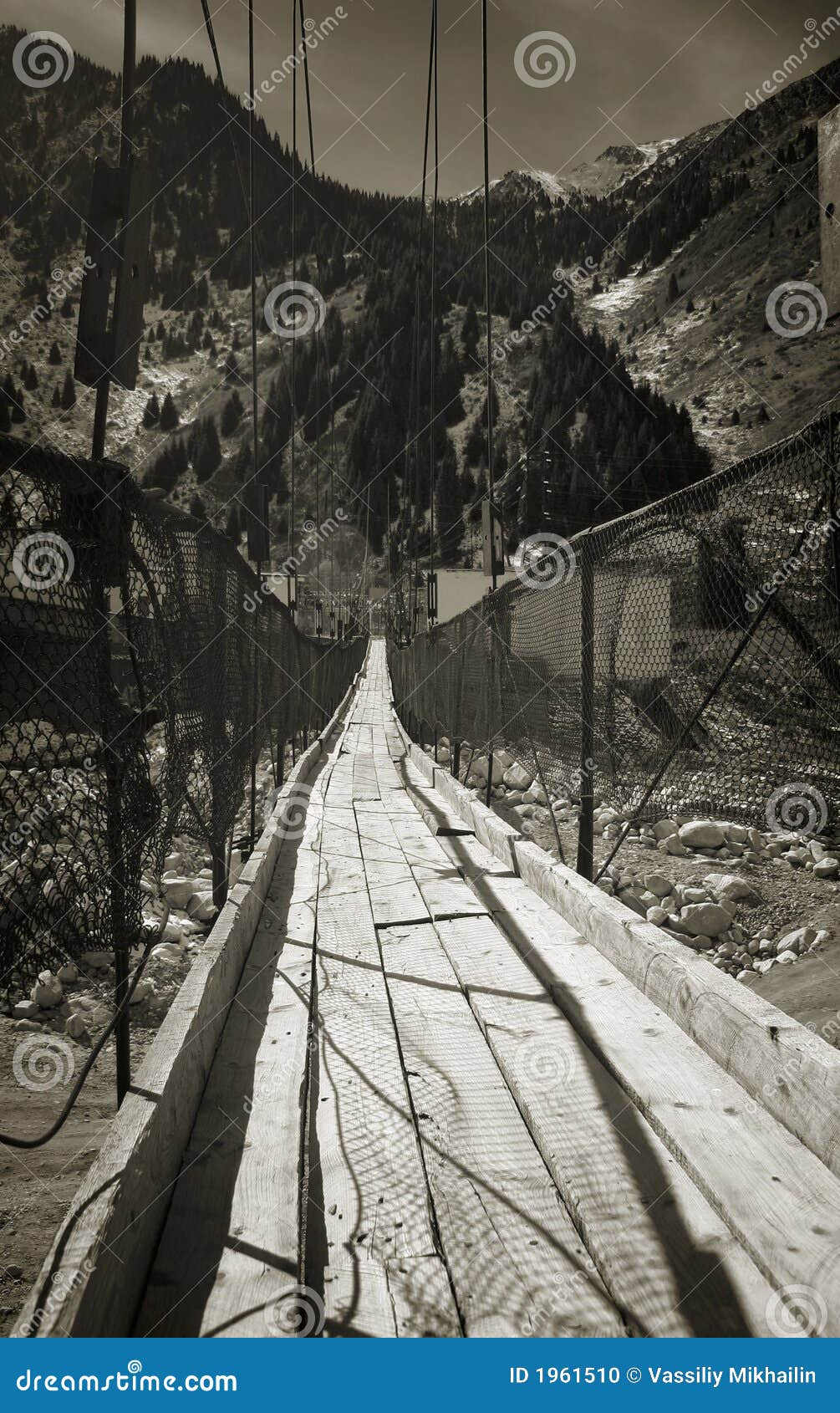 Rickety bridge (v) stock photo. Image of rickety, boredom - 1961510