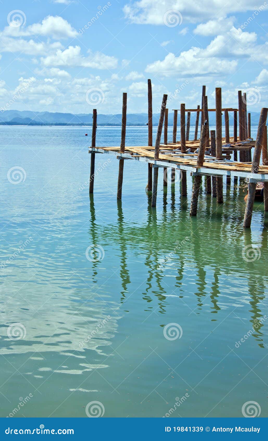 Rickety old pier 01 stock image. Image of summer, outdoor - 19841339