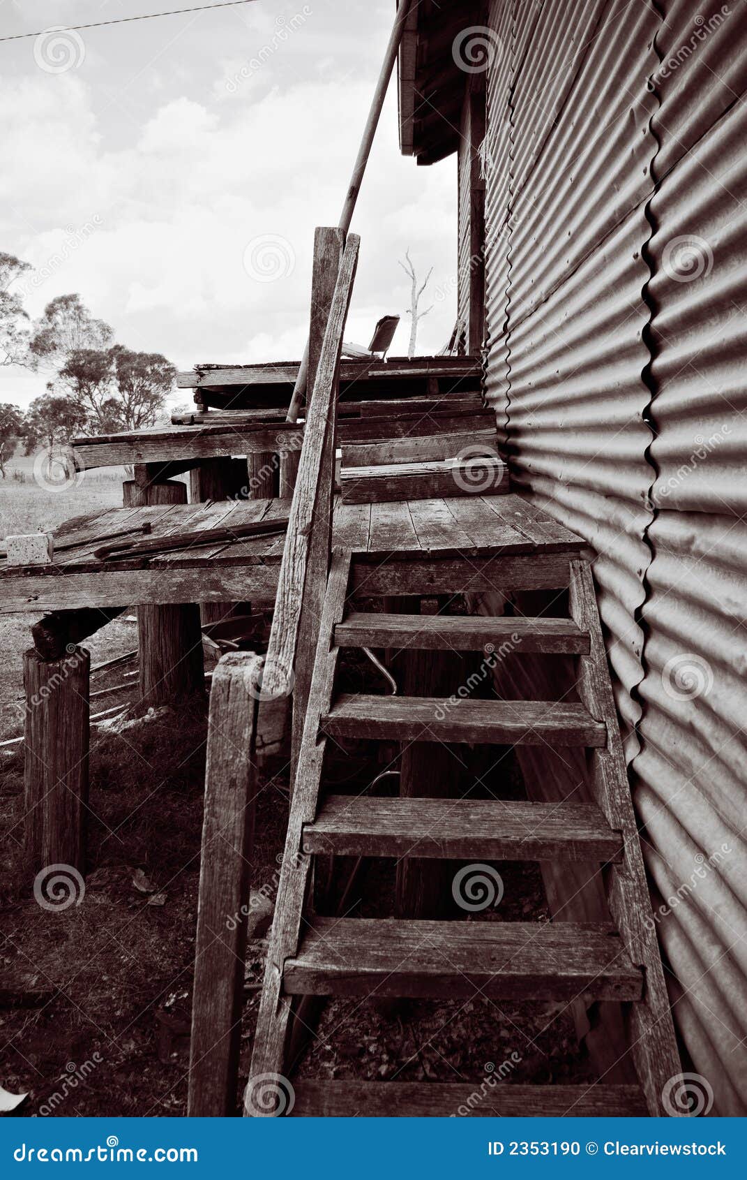 The rickety stairs stock photo. Image of rise, climb, perilous - 2353190