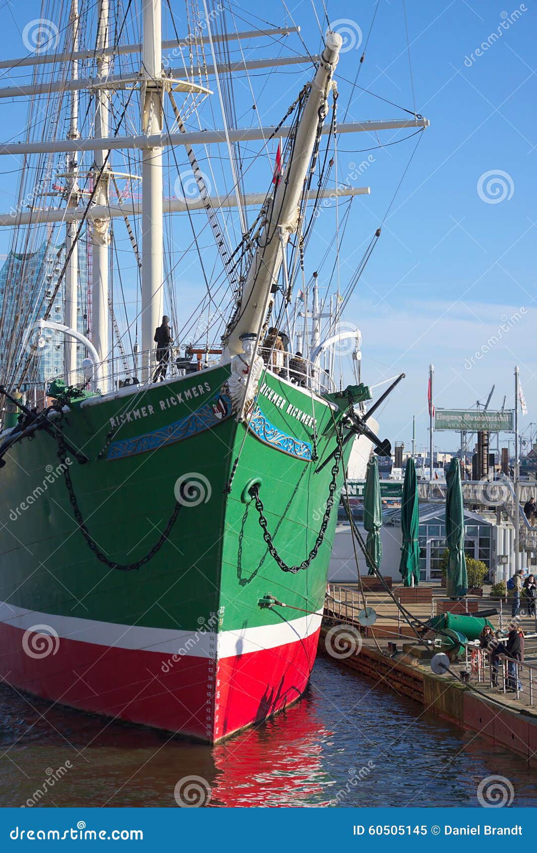 Rickmer Rickmers-II-Hamburg-Deutschland Redaktionelles Bild - Bild von ...