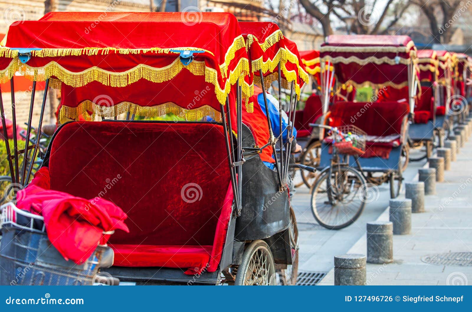 Rickshaw in Beijing China March 28, 2017 Stock Photo - Image of ...