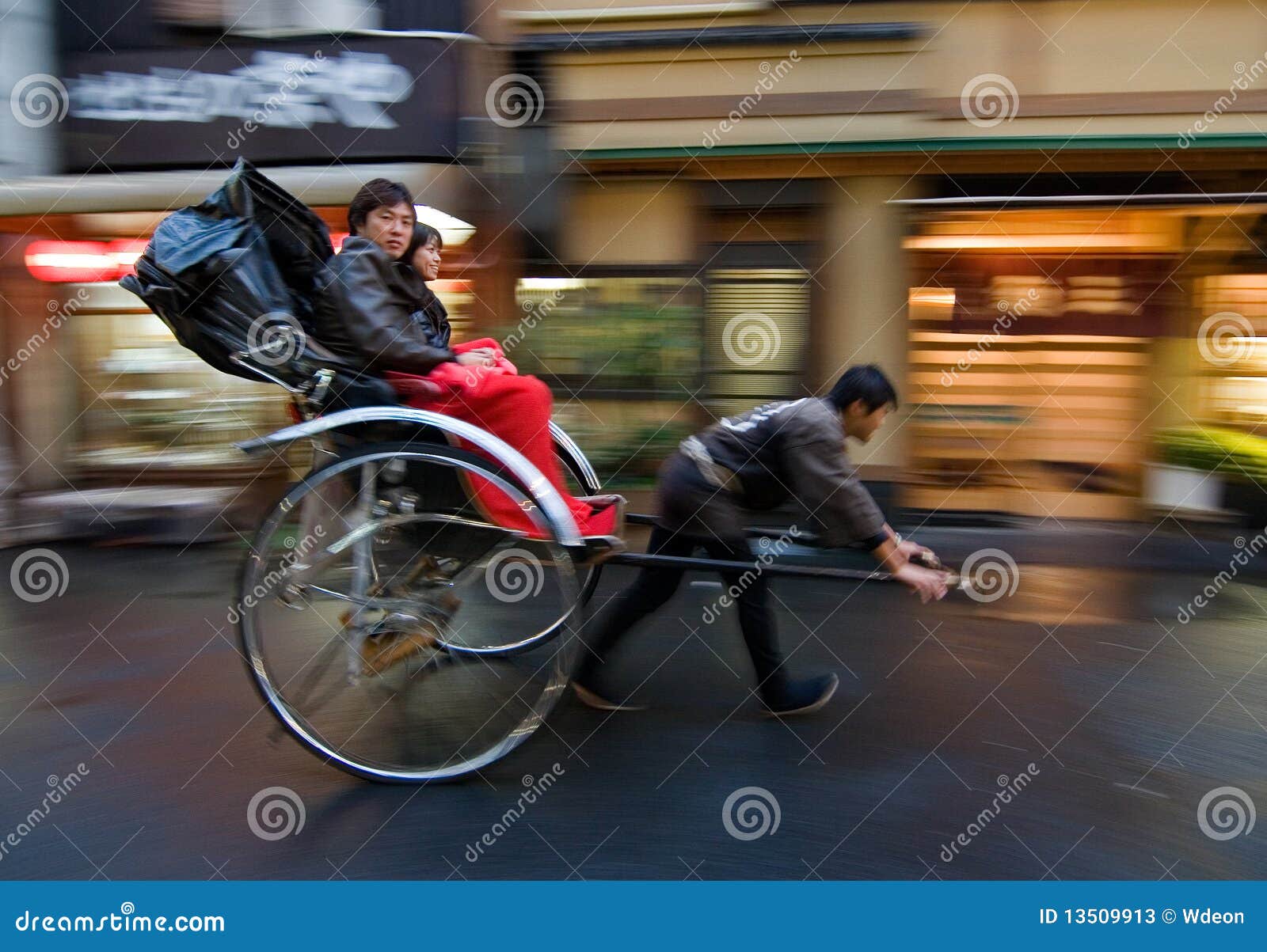 A Rickshaw Being Pulled in Asakusa, Tokyo Editorial Stock Photo - Image ...
