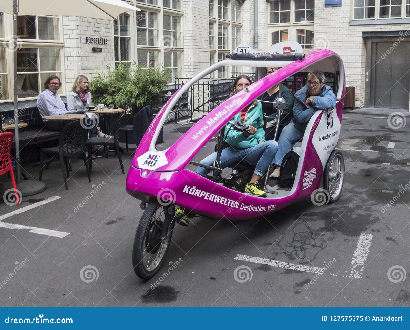Rickshaw in Berlin editorial image. Image of travel - 127575575