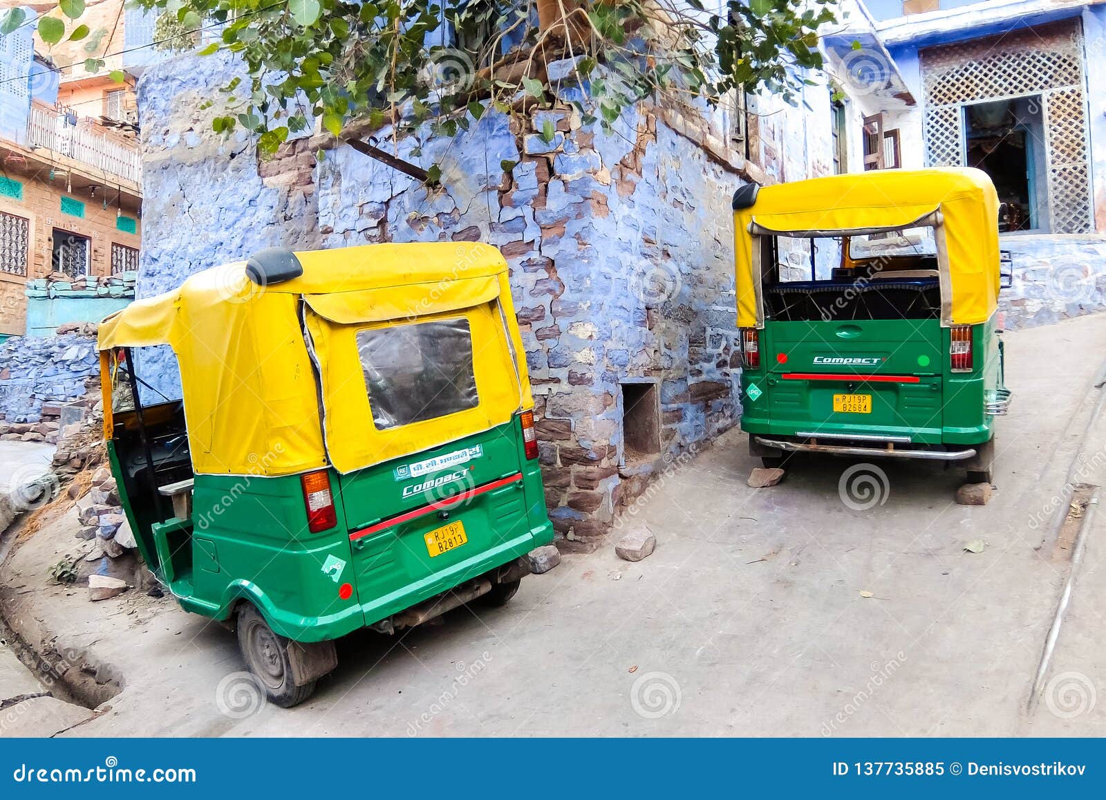 Rickshaw Cab on the Streets of Jodhpur Editorial Image - Image of ...