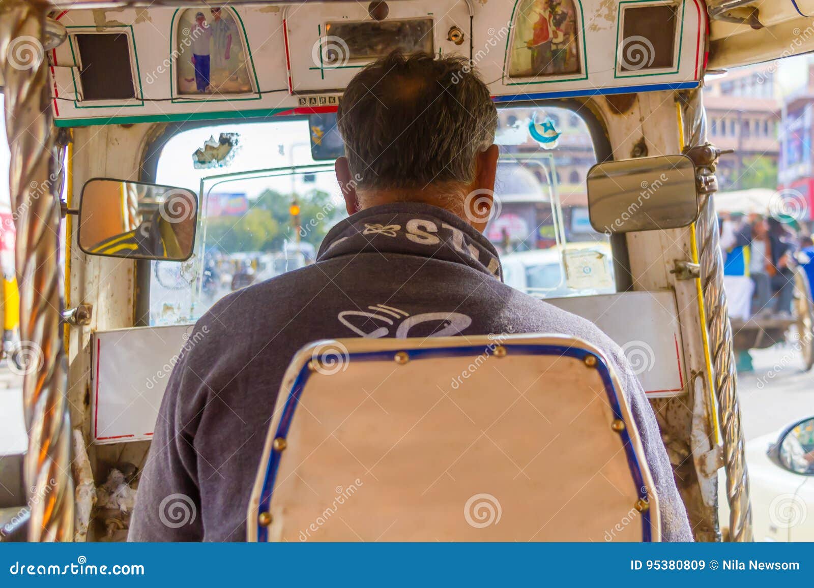 A rickshaw driver editorial stock image. Image of mumbai - 95380809