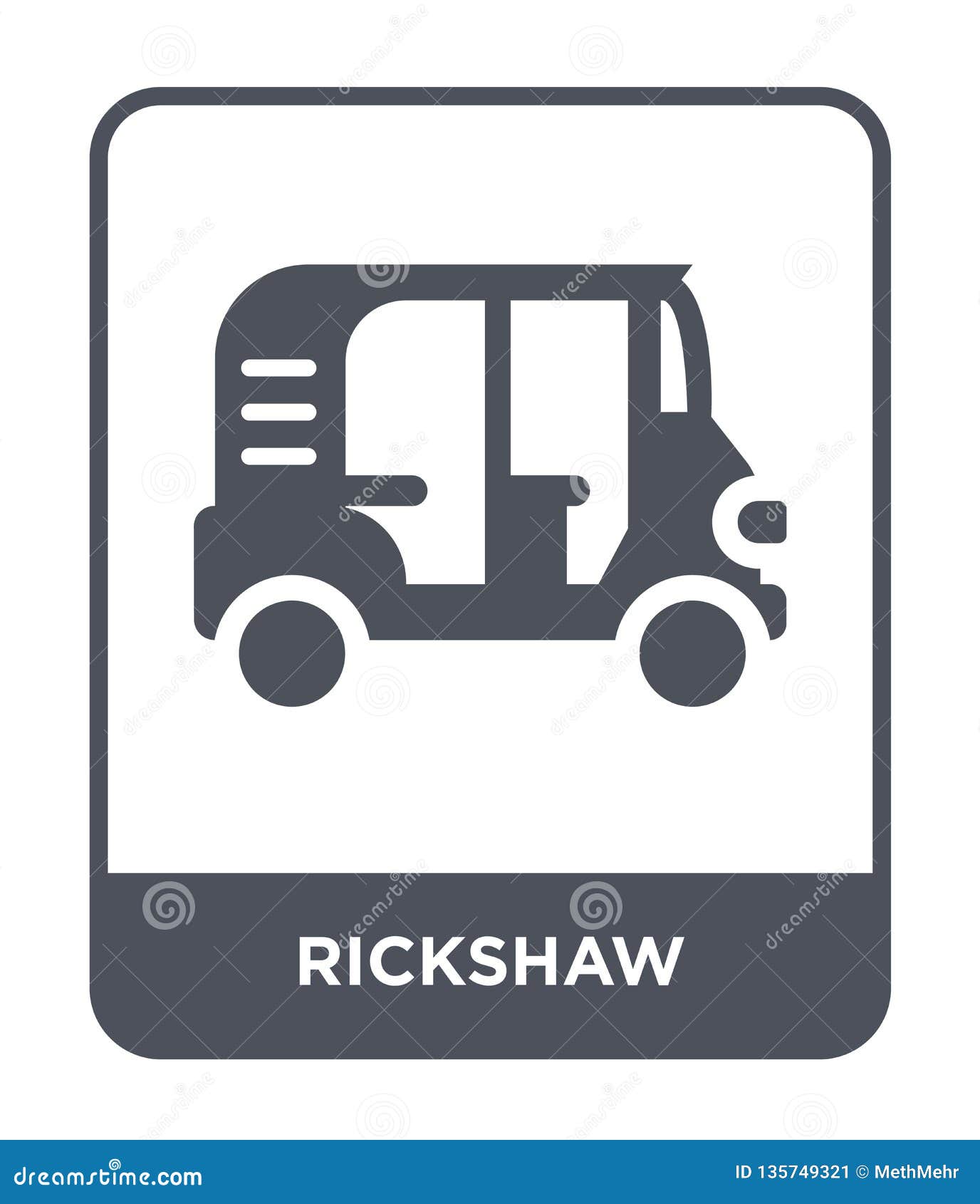 Auto Rickshaw Vector Illustration | CartoonDealer.com #3303142