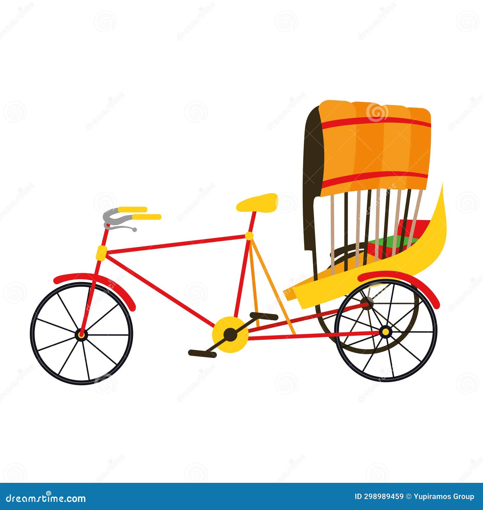 Rickshaw old design stock illustration. Illustration of motor - 298989459
